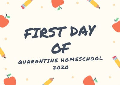 Quarantine Homeschool Signs you can print at home!